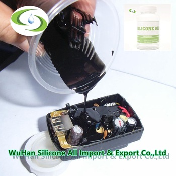 Dimethyl polysiloxane silicone oil coating in the wire connector ...